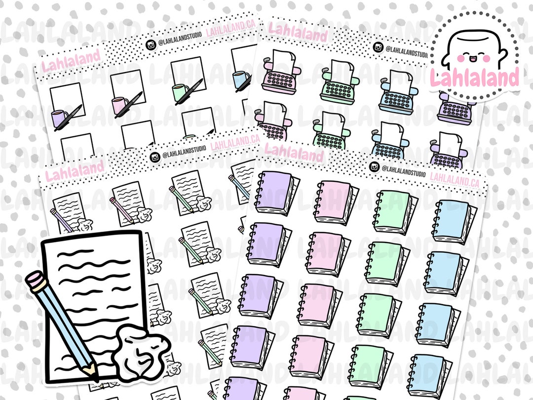 Writing Digital Stickers, Writing Stickers, Writing Printable Stickers ...