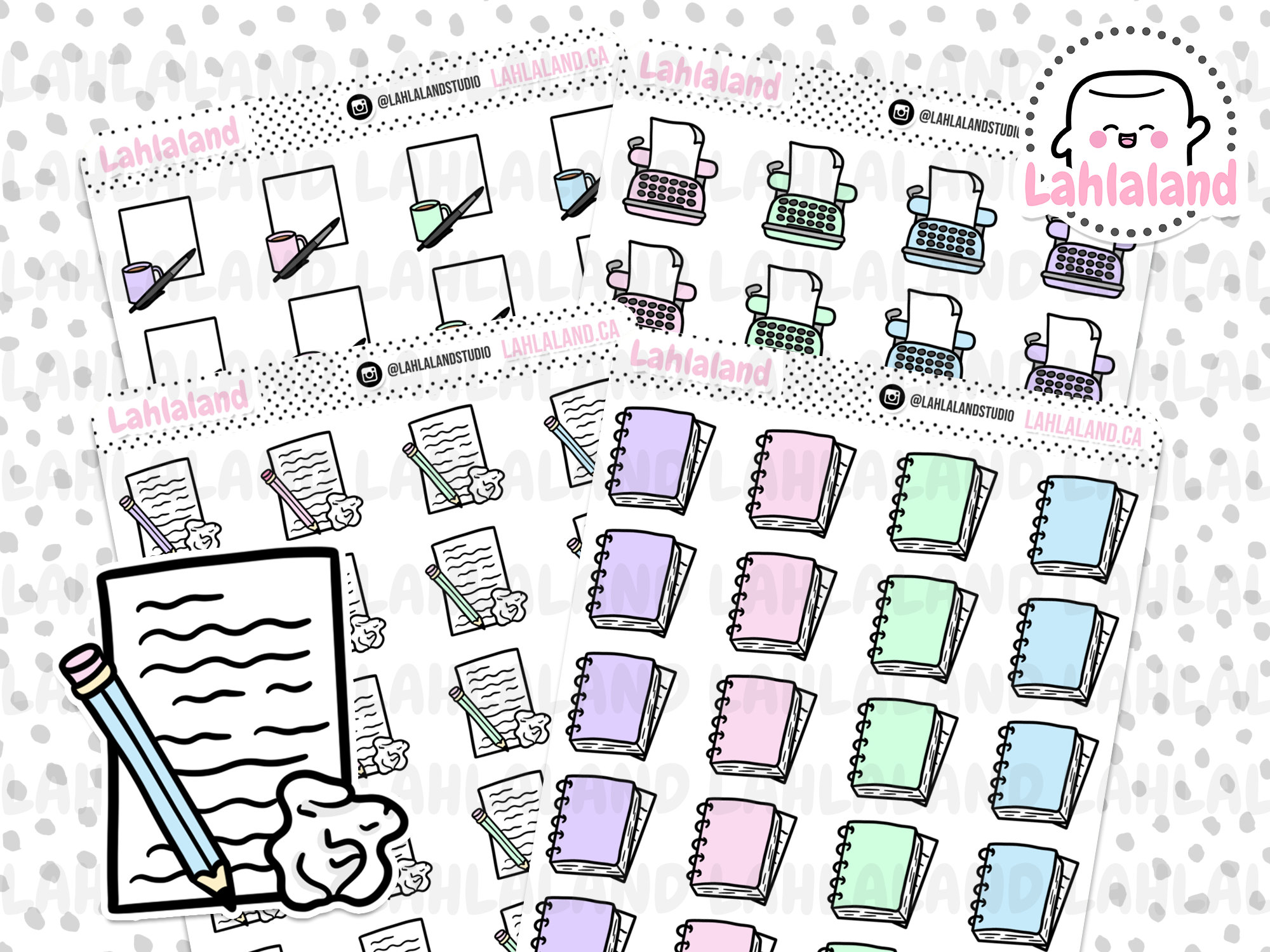 Writing Digital Stickers, Writing Stickers, Writing Printable Stickers ...