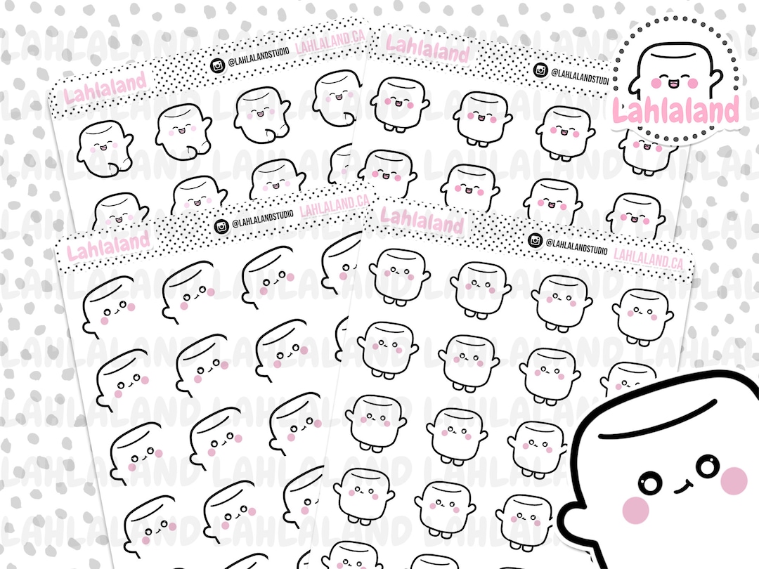 Character Digital Stickers, Character Stickers, Printable Stickers, Pre ...