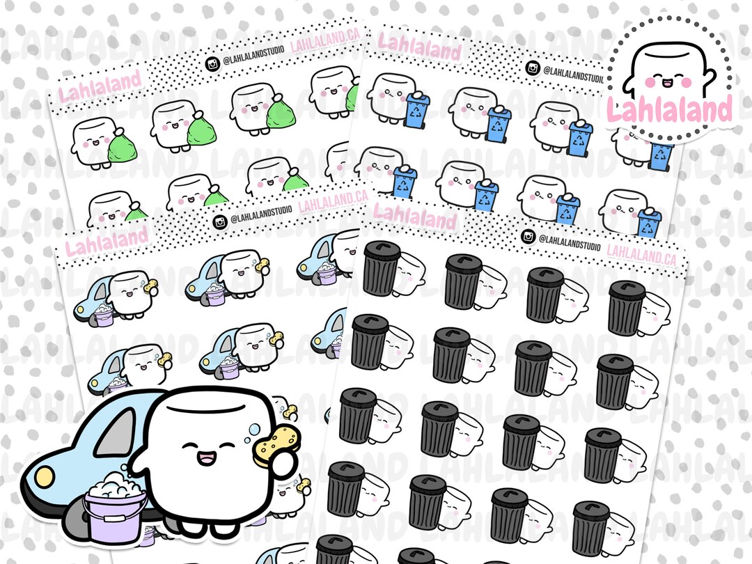 Cleaning Digital Stickers, Chores Stickers, Printable Stickers, Pre ...