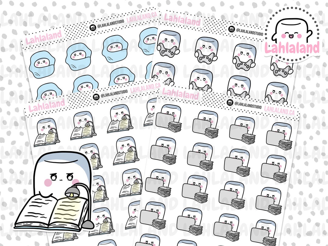 All Nighter Digital Stickers, Late Night Stickers, Printable Stickers ...