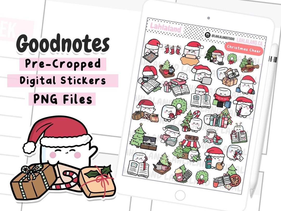 Christmas Goodnotes Stickers, Holiday Stickers, Goodnotes Stickers ...