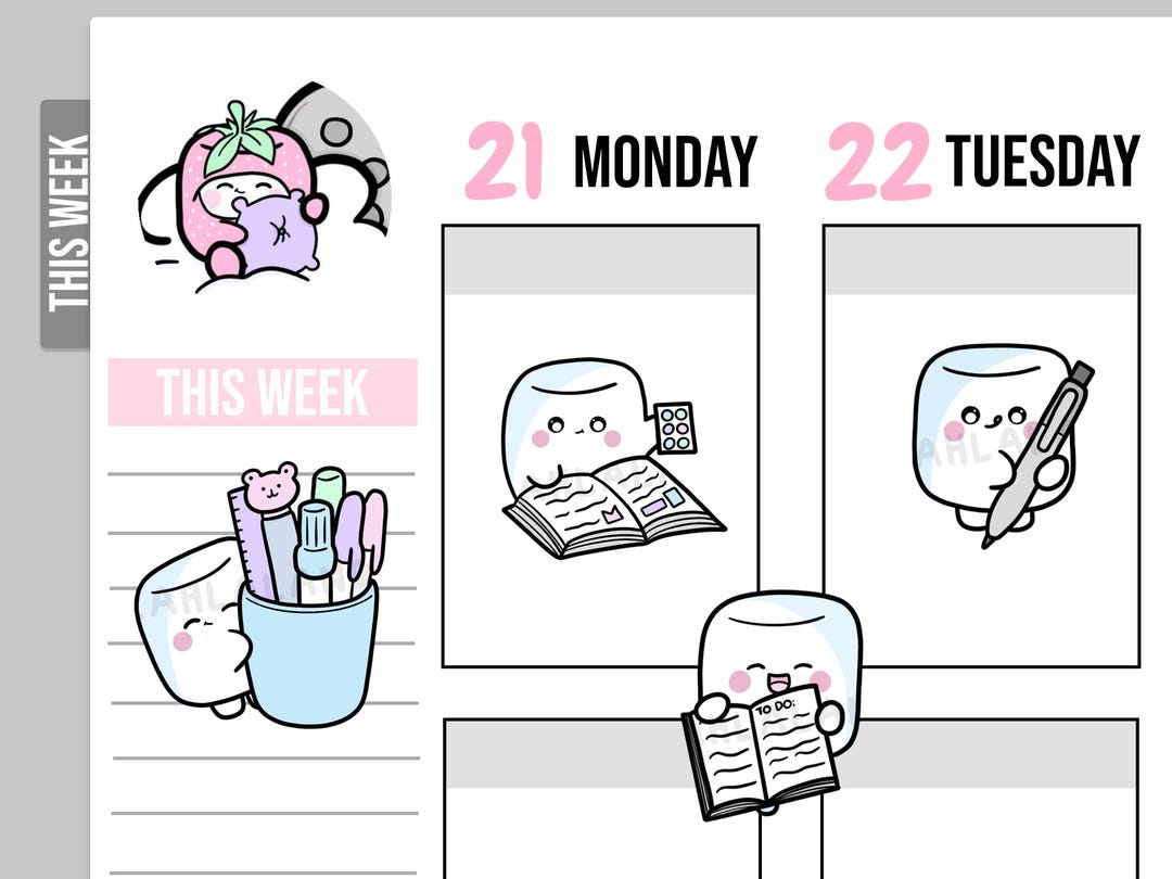 Planning Digital Stickers, Planning Stickers, Planning Printable ...