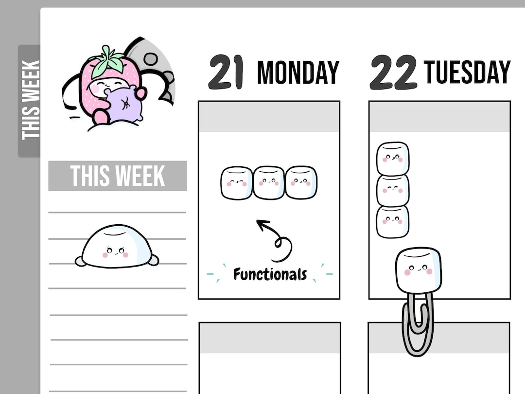 Functional Digital Stickers, Functional Stickers, Printable Stickers ...