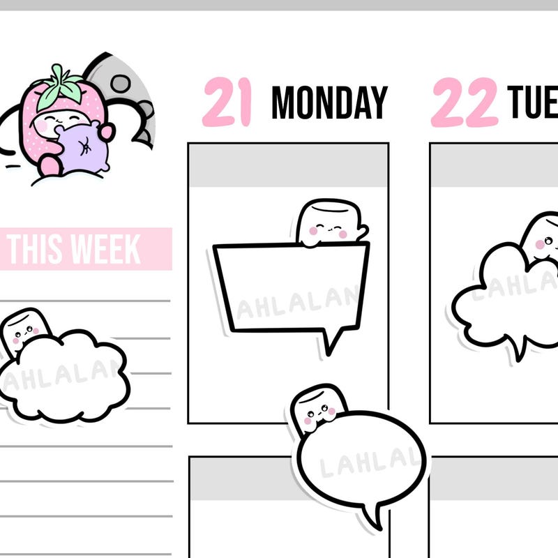 Printable Speech Stickers - Etsy