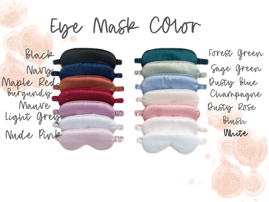 Personalized Custom Sleep Masks Bridesmaids Gift Gift for - Etsy