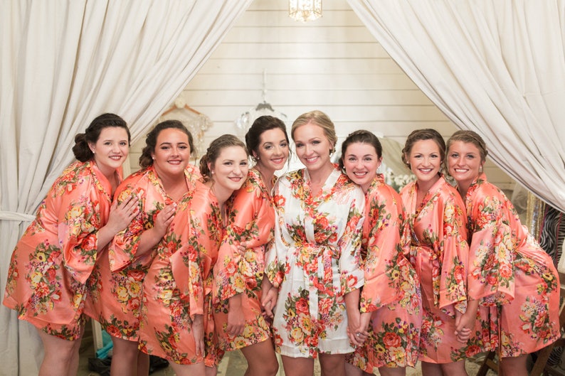 Bridesmaid Robes Kimono Robes Bridal Robes Bridesmaid Robe - Etsy