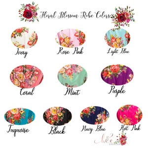 Silk Bridesmaid Robes Set, 16 Colors, Gift for Bridesmaid, Robes for ...