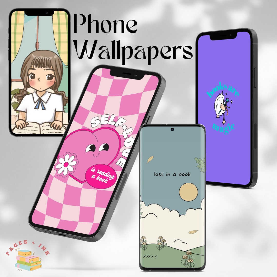 Bookish Phone Wallpapers Cute Book Lover Book Accessories Books Read - Etsy