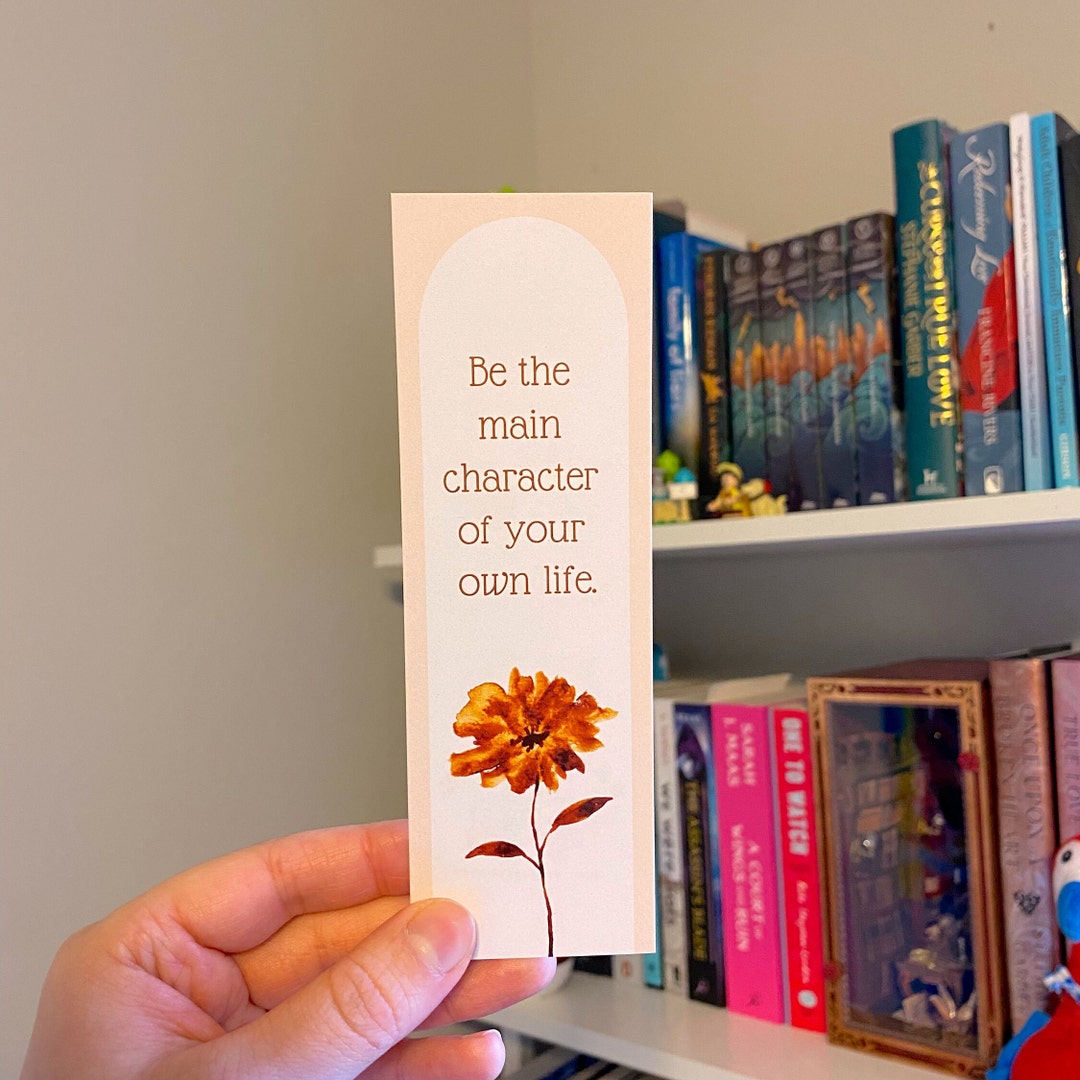 Main Character Bookmark Bookmarks Cute Bookmarks Book Lover Card Stock ...