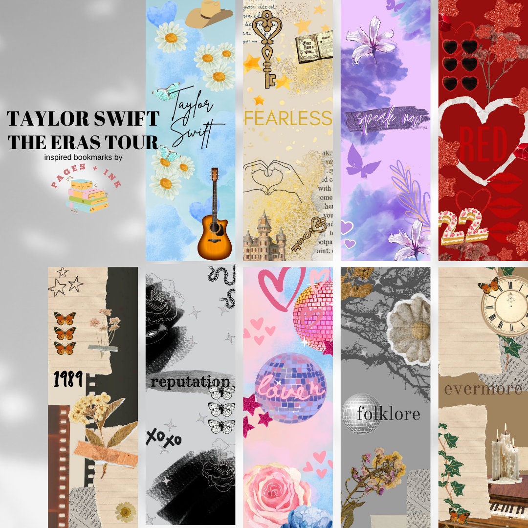Taylor Swift: the Eras Tour Inspired Bookmarks Cute - Etsy