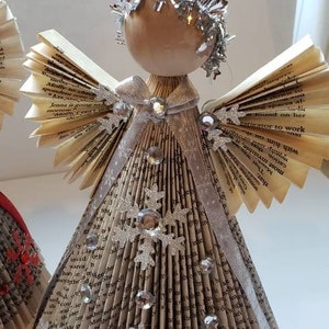 Repurposed book Angel Regular Table top Custom Color book | Etsy