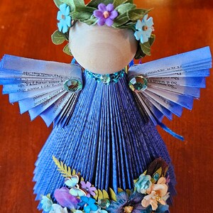 Repurposed Book Angel, Angel of the Earth, Earth Angel, Memorial Angel ...