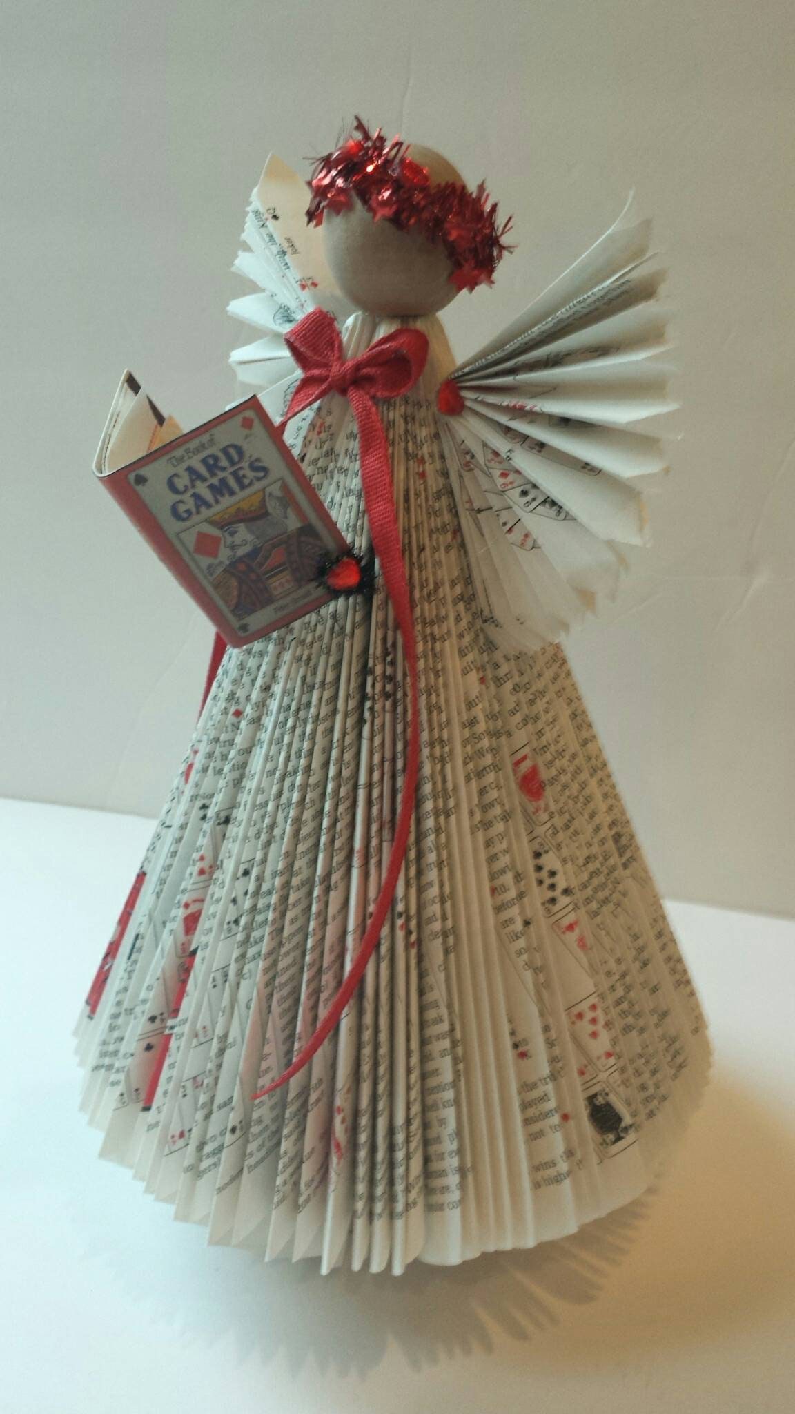 Custom Repurposed Book Angel - Made From a Book Supplied by the ...