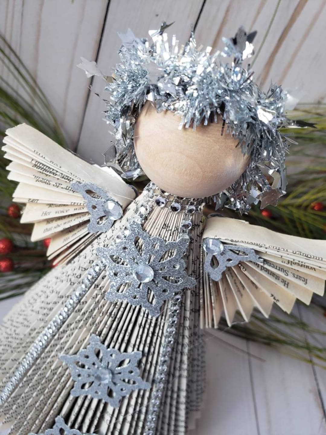 Repurposed Book Angel - Regular Table Top, Custom Color, Book Angel ...