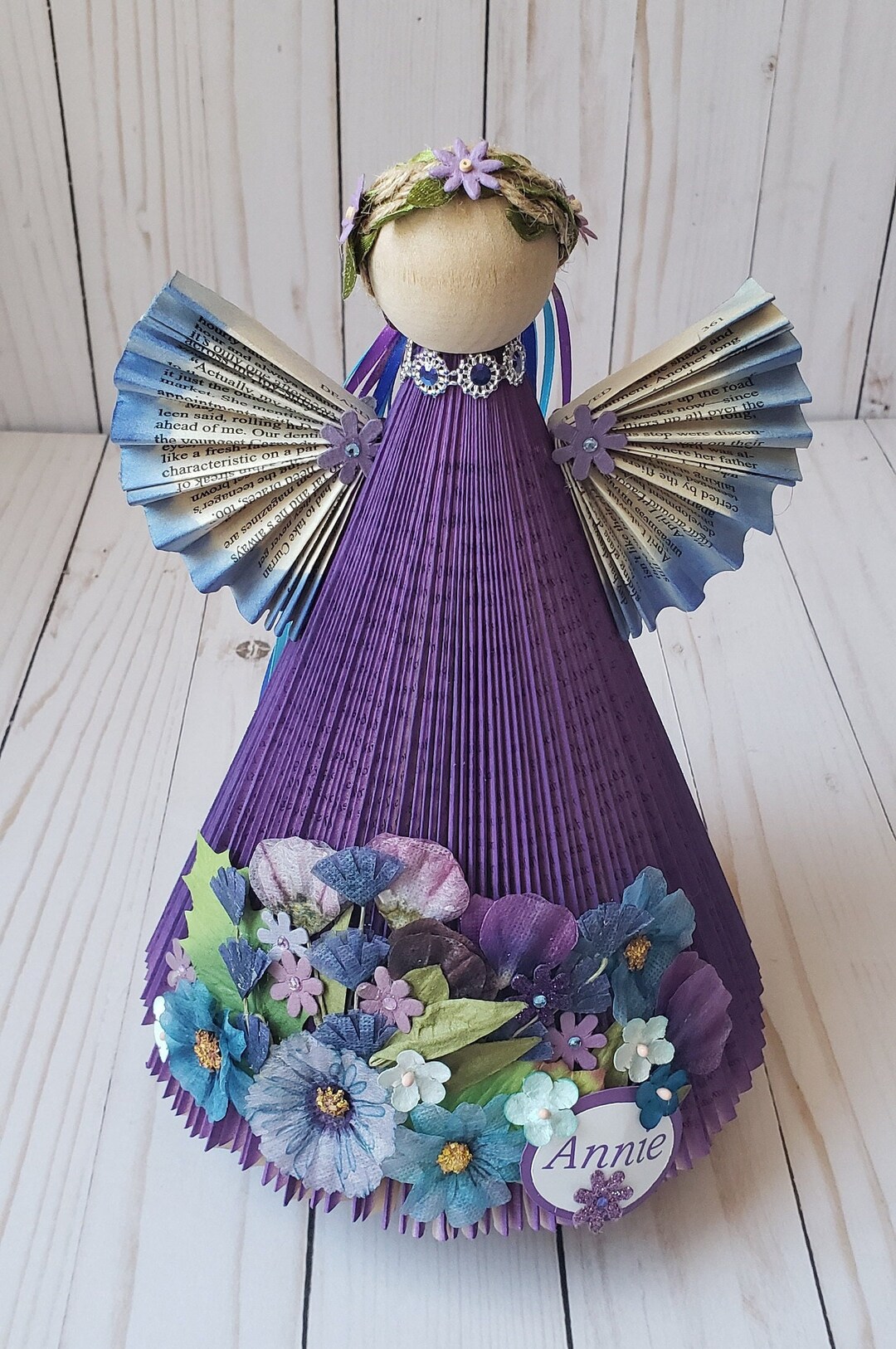 Custom Repurposed Book Angel Made From a Book Supplied by - Etsy