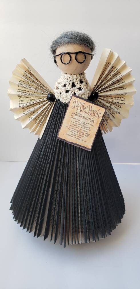 RBG Angel Tree Topper RBG Doll Memorial Supreme Court Book - Etsy