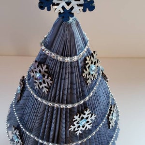 Repurposed Book Christmas Tree - Custom Color, Book Tree, Christmas ...