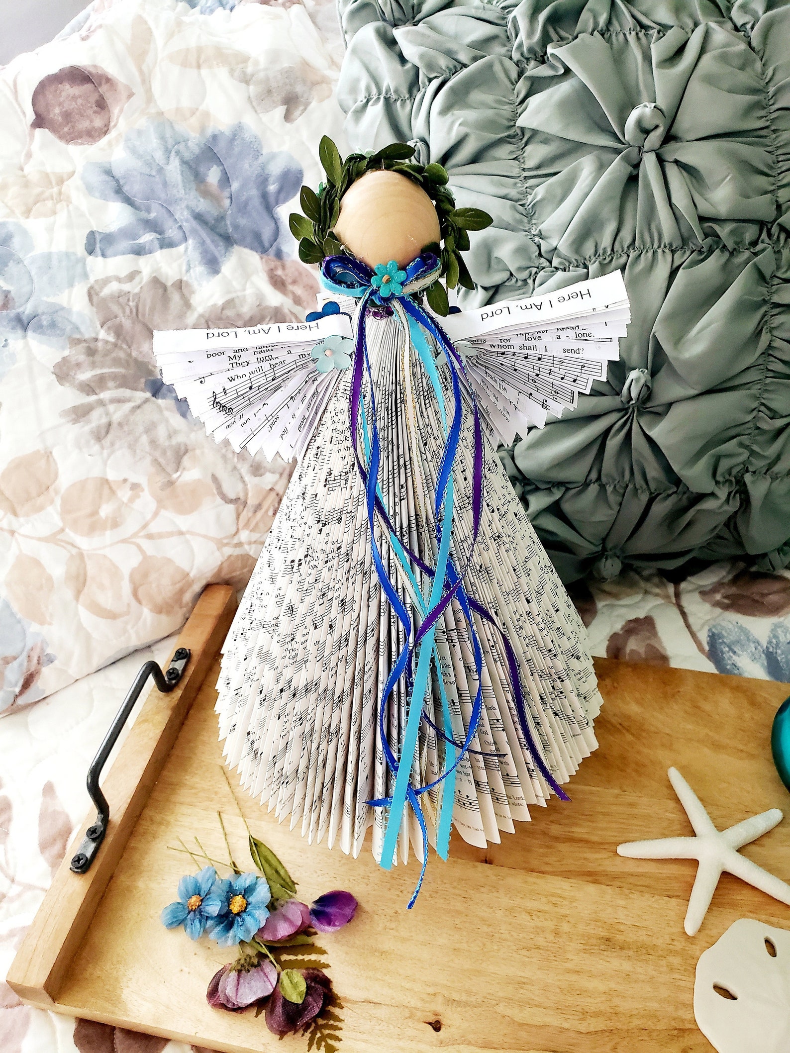 Hymnal Angel, Repurposed Hymnal, Hymnal Book, Teacher, Reuse, Recycle ...