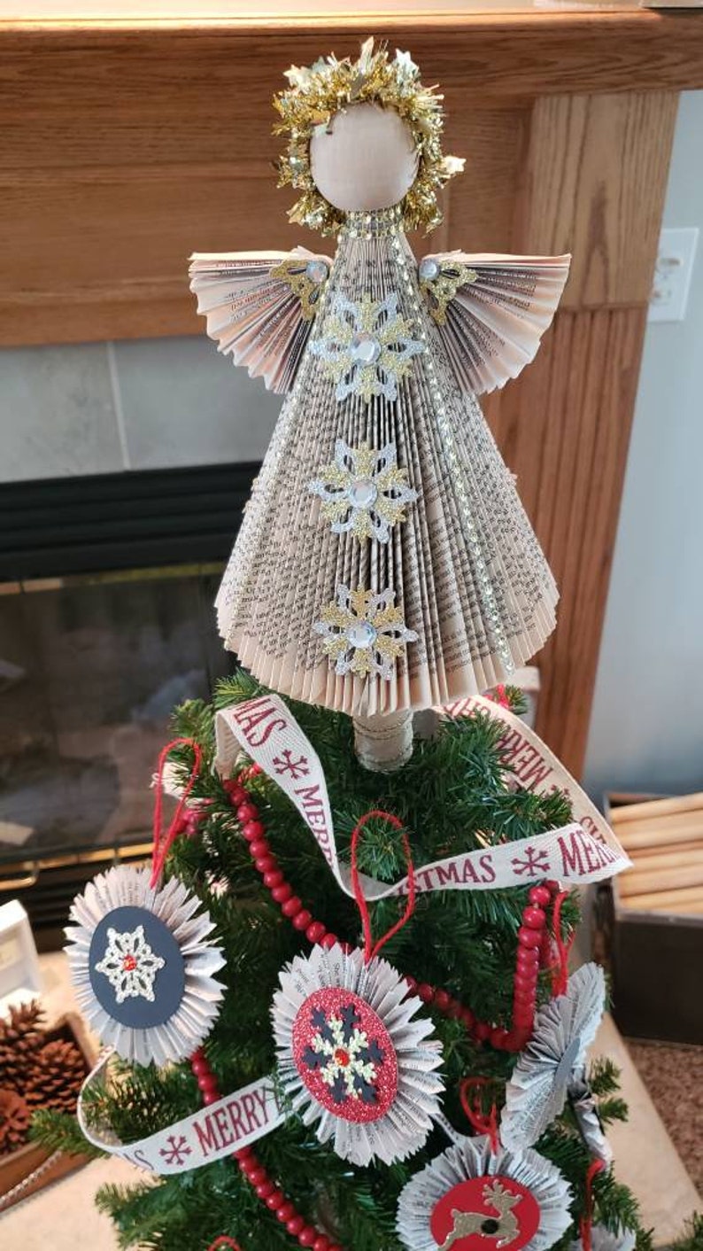 Christmas Angel Tree Topper Christmas Tree Angel Topper Book - Etsy
