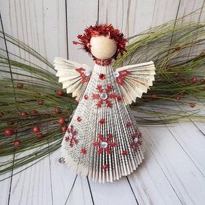 Repurposed Book Angel - Regular Table Top, Custom Color, Book Angel ...