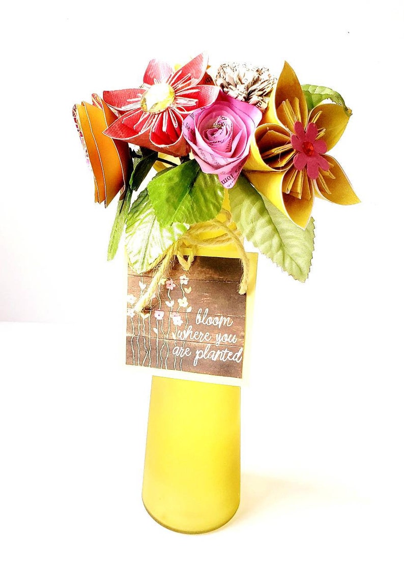 Bloom Where You're Planted Flower Bouquet, Birthday Gift, Girlfriend ...