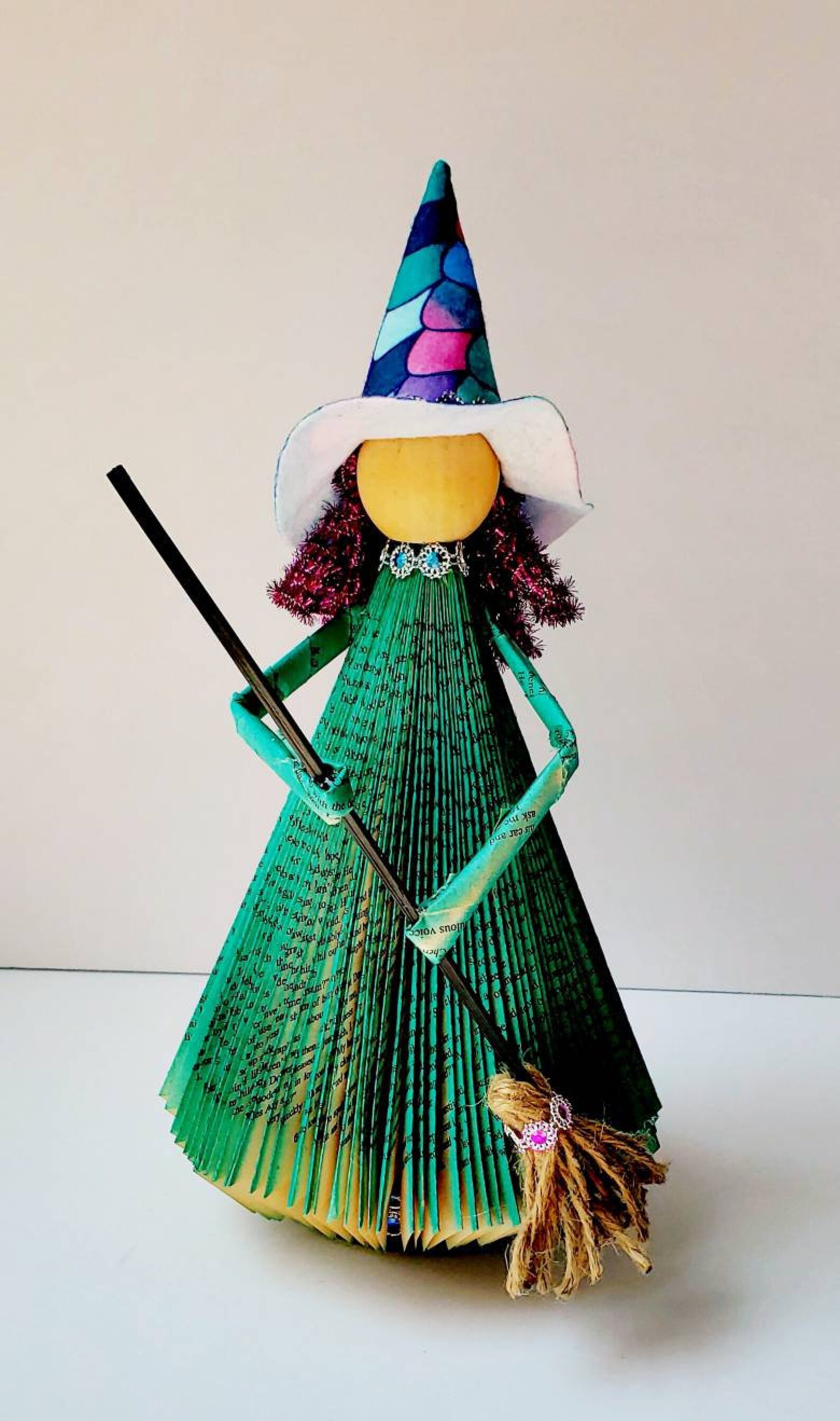 Mermaid Book Witch Fall Halloween Vintage Librarian | Etsy