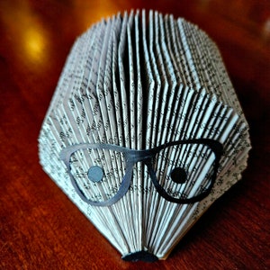 Repurposed Book Hedgehog, Book Hedgehog, Teacher Gift, Class Pet ...