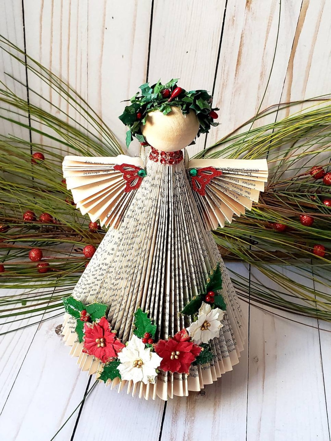Christmas Angel Doll, Christmas Angel Figurine, Fireplace Mantel Decor ...