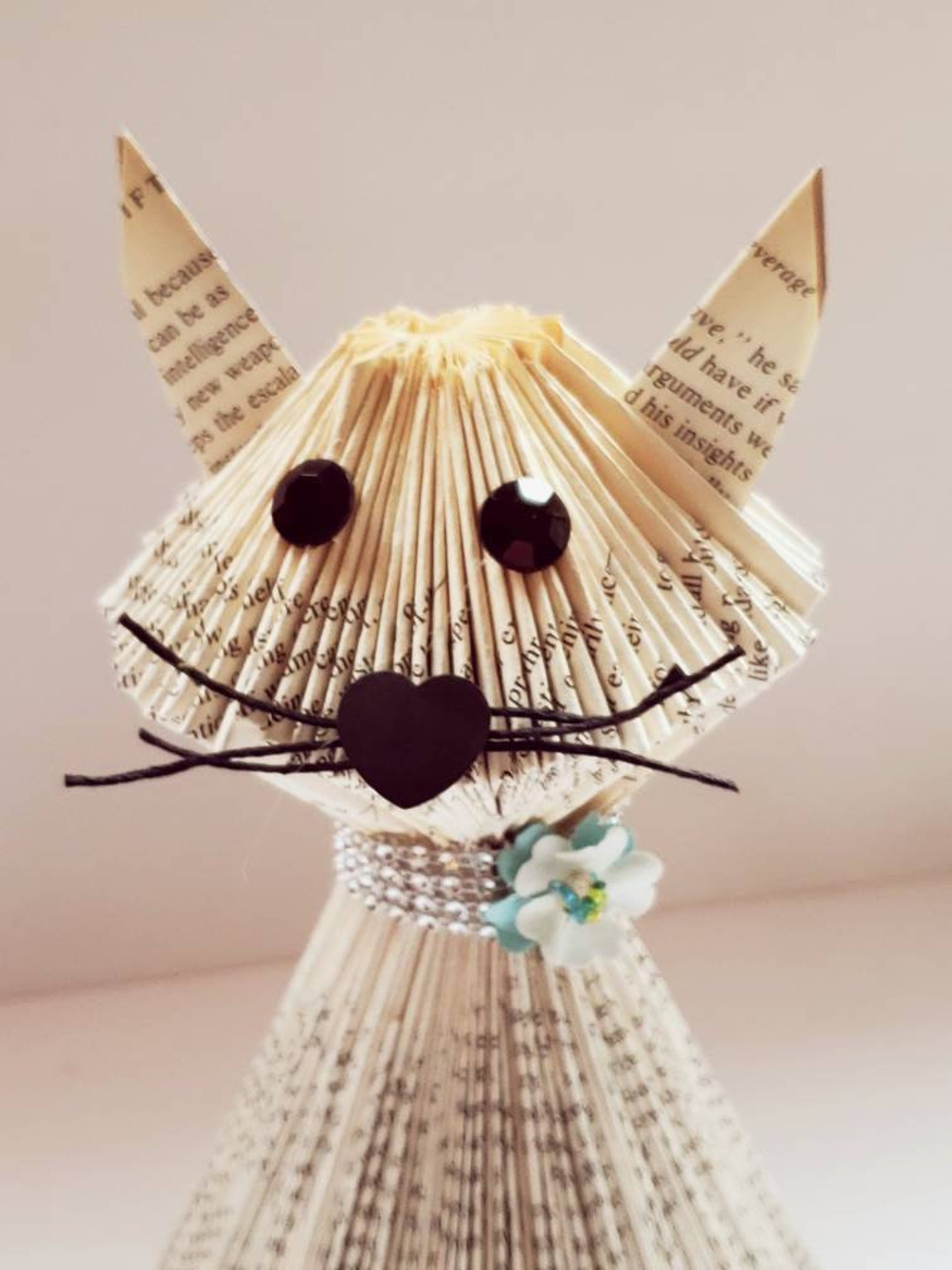 Book Cat Repurposed Book Art Cat Lover Gift New Cat Gift | Etsy