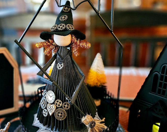 Book Page Witch - Etsy