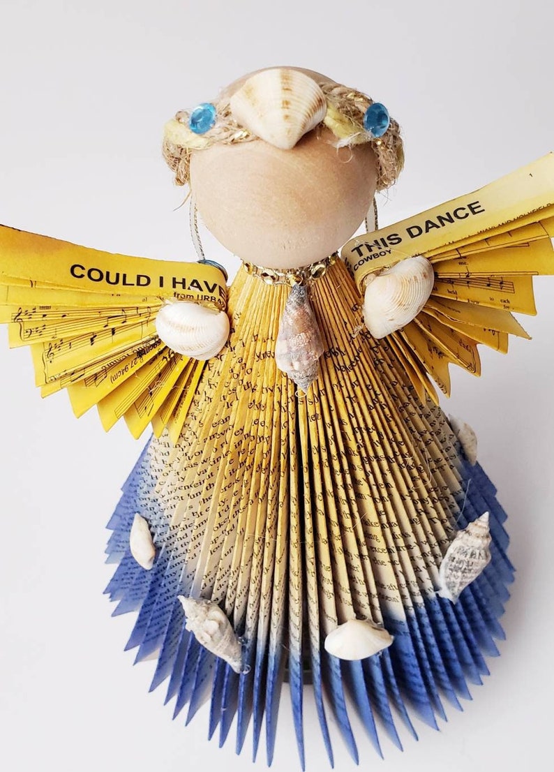 Custom Repurposed Book Angel - Made From a Book Supplied by the ...