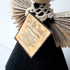 RBG Angel Tree Topper, RBG Doll, Memorial, Supreme Court, Book Angel ...
