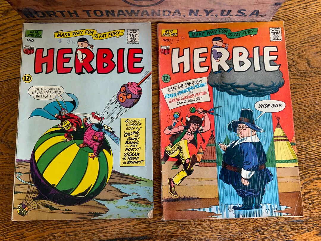 Herbie the Fat Fury Comic #17 Ogden Whitney, ACG, Popnecker the Pilgrim ...