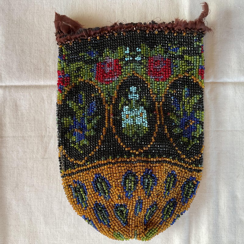 Antique Beaded Purse - Etsy