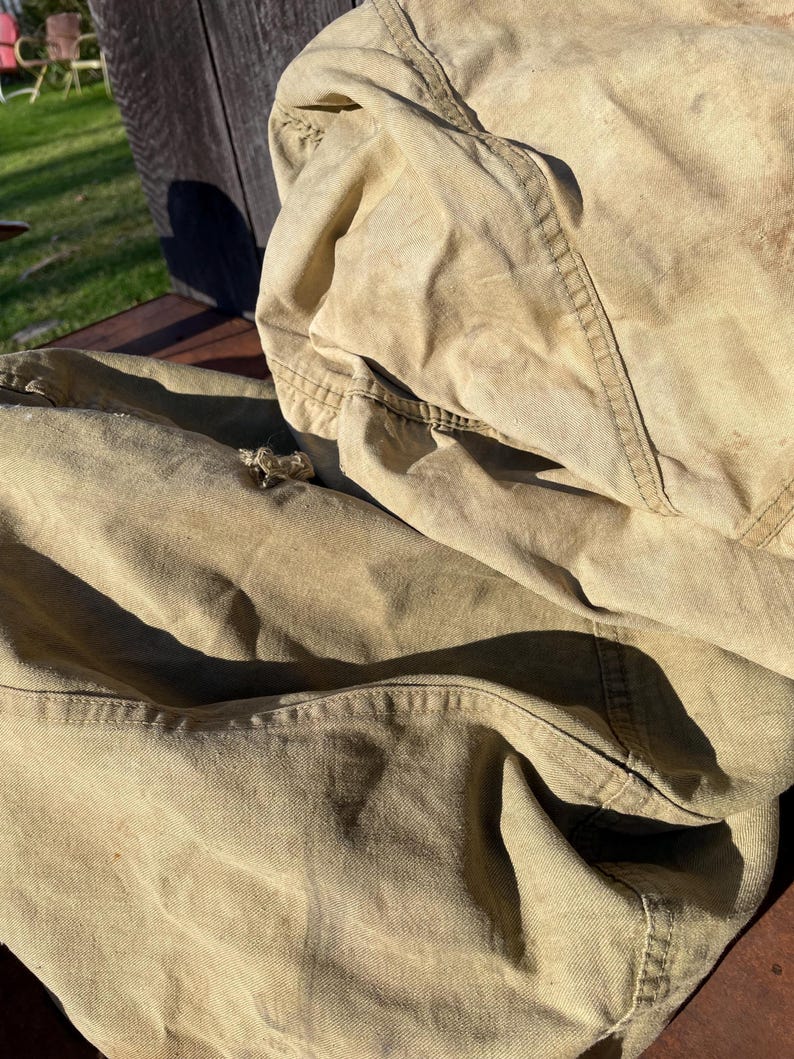 Vintage 1940s WW2 Stenciled Khaki Laundry Bags US ARMY Cotton ...