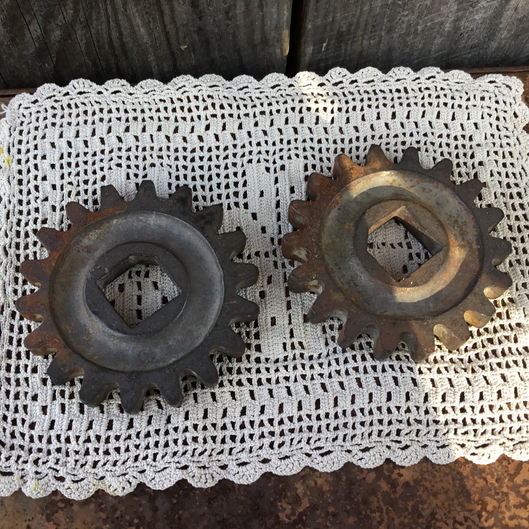 Vintage Cast Iron/steel Cogs or Gear Wheels. - Etsy