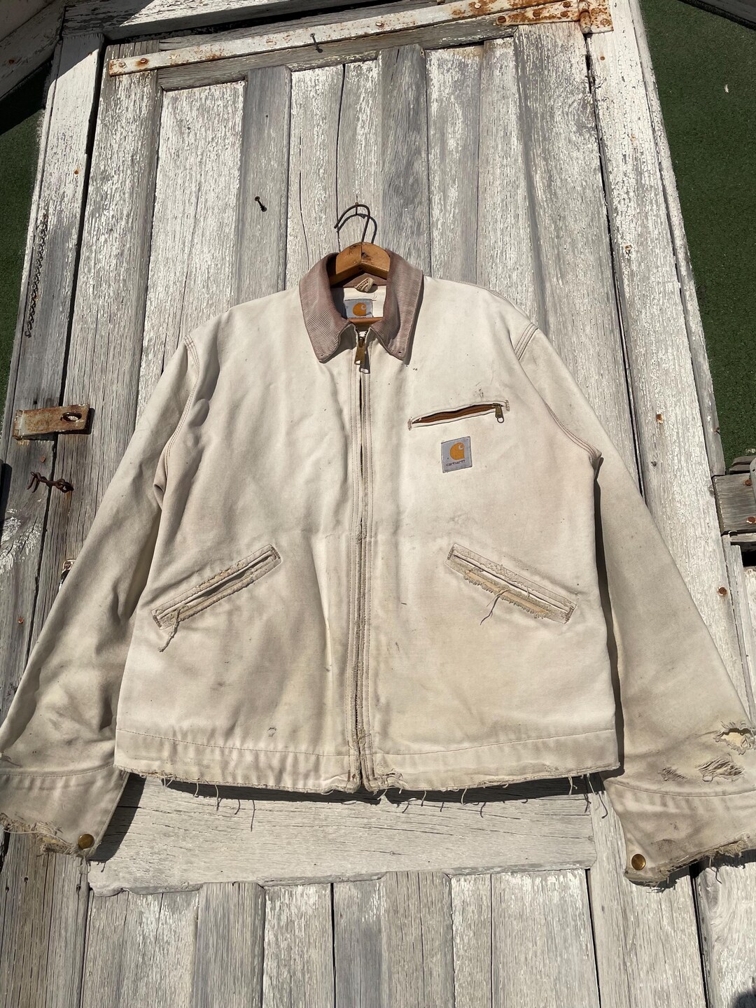 Unlined Vintage Distressed Carhartt Barn Coat, Insulated Canvas Jacket ...