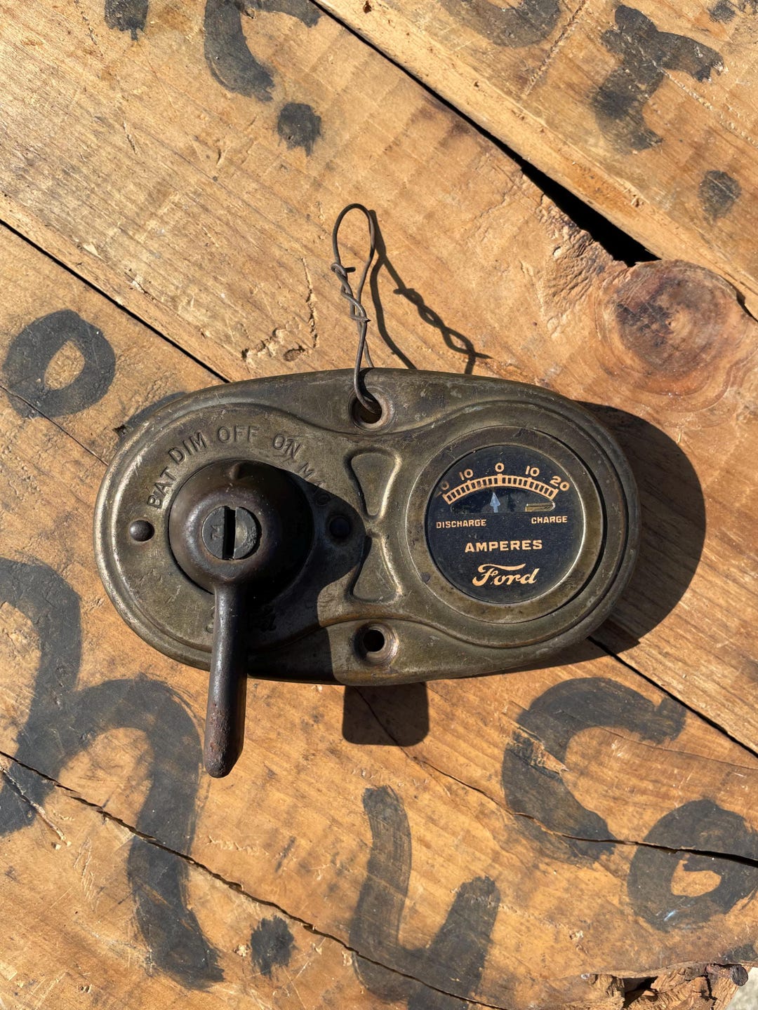 Model T Ford Ignition Key Light Amp Gauge Dash Switch 1926 1927 - Etsy