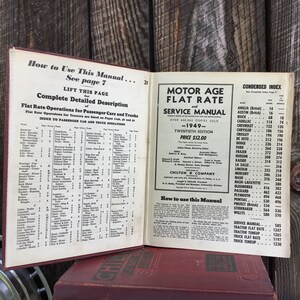 1949 CHILTON Flat Rate and Service Manual - Etsy
