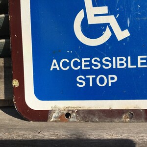 Heavy, Metal Centro Bus Stop Sign, Bus Sign, Metal Sign, Handicap Sign ...