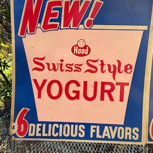 Vintage Hood Dairy Advertising Whipped Cream Cheese Sign - Etsy