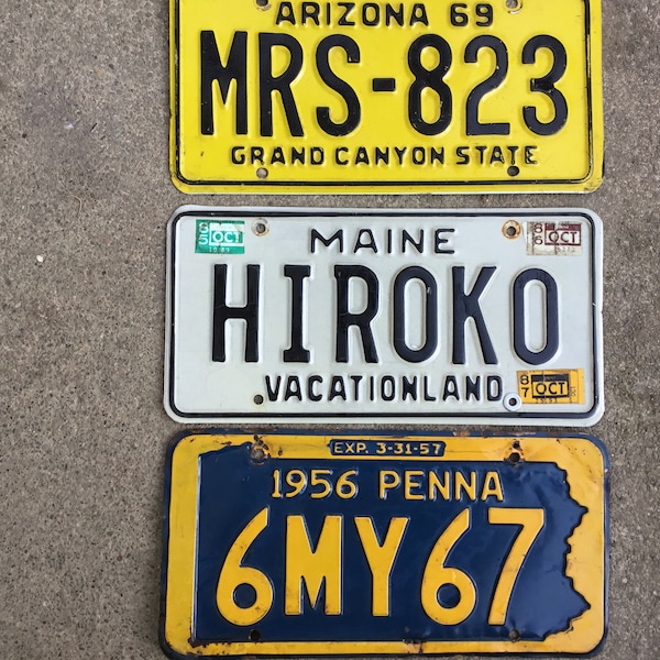 Custom Antique License Plates at Jonathan Middleton blog