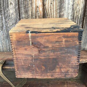Primitive/antique/vintage Wooden Advertising Storage Box - Etsy