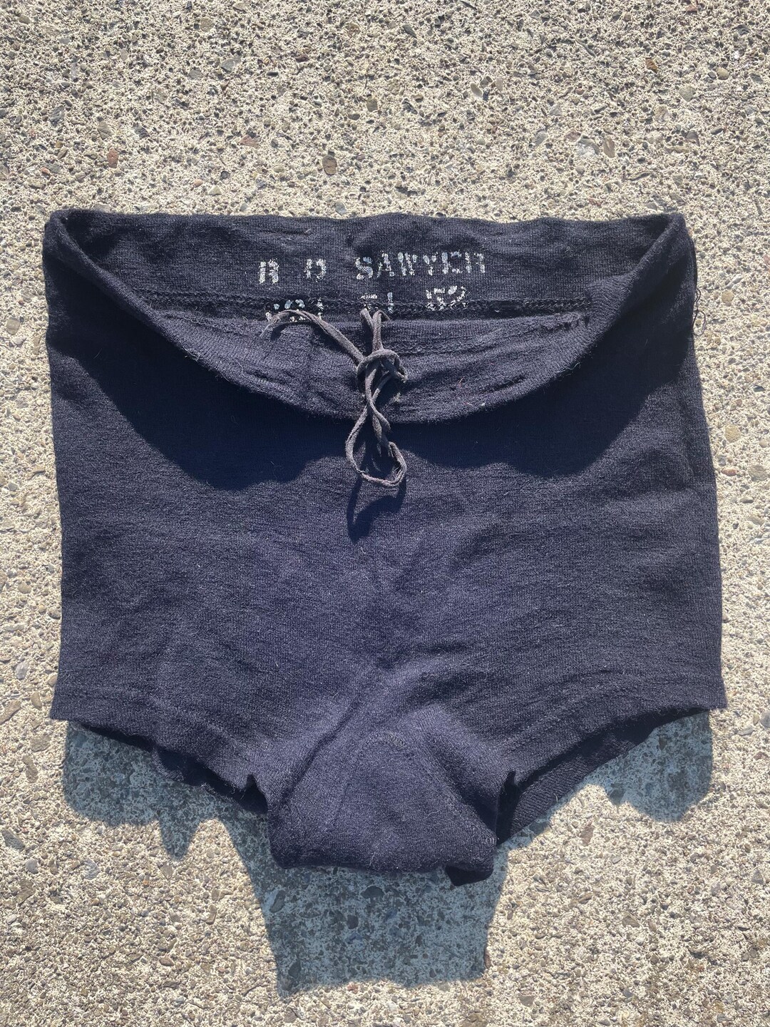 Vintage WWII US Navy Wool Swim Trunks WW2 Swimsuit - Etsy