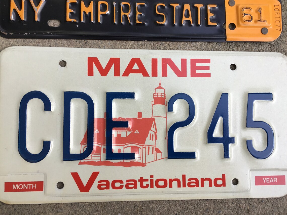 Choice: Vintage Vanity License Plate Vintage 1961 New York - Etsy