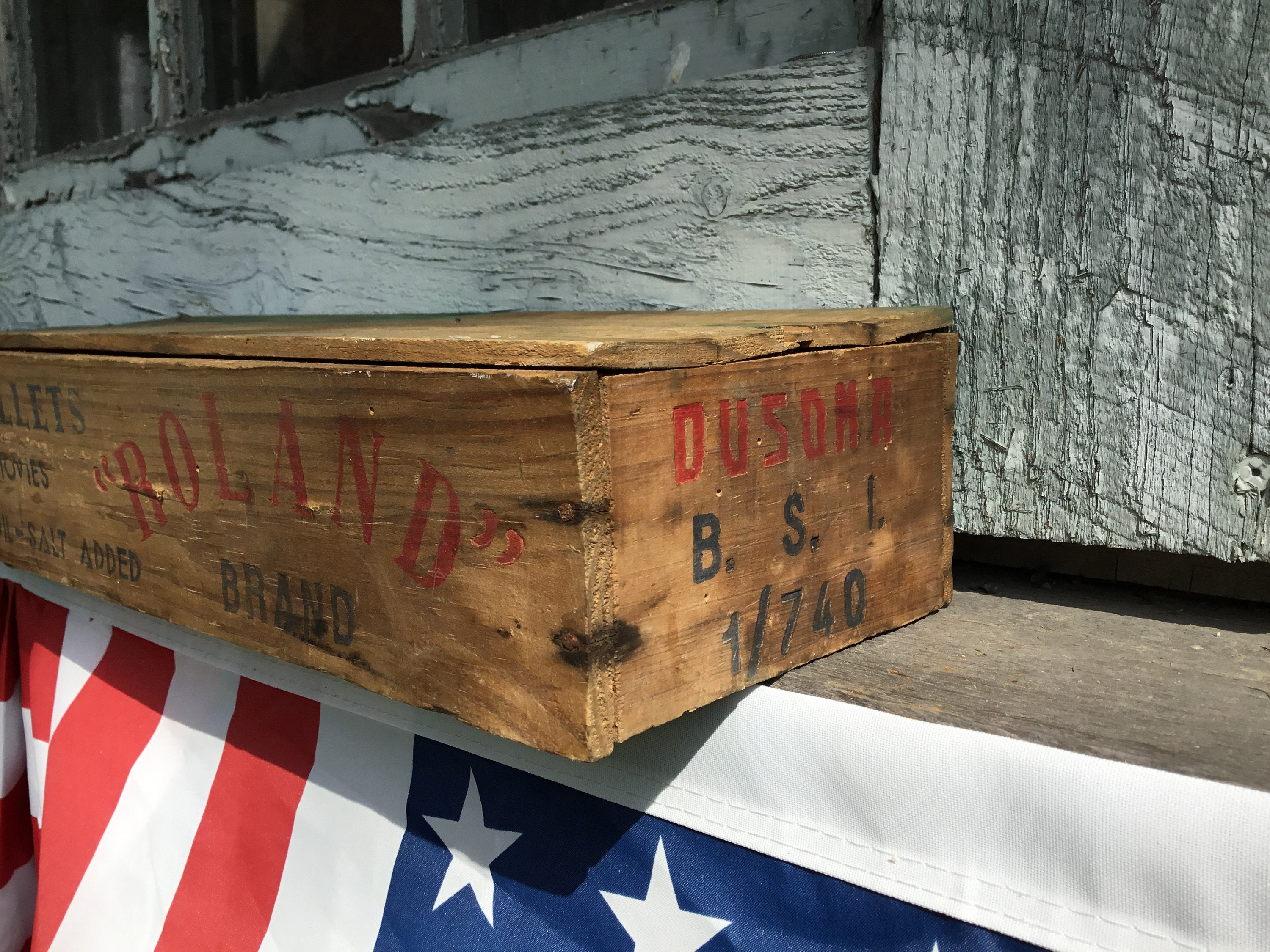 Antique Wooden USA Anchovy Box Vintage Wood Box Vintage | Etsy