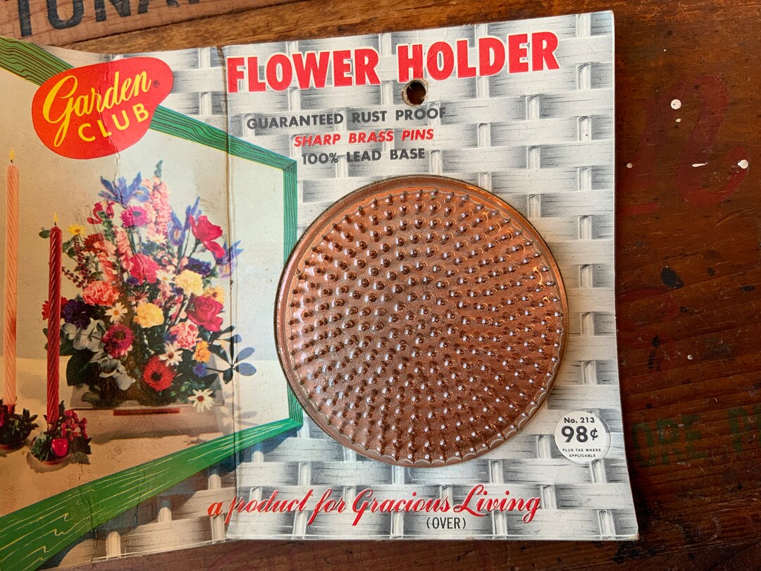 Vintage Brass Beagle No. 213 Spike Flower Frog Holder Cast Iron, USA ...