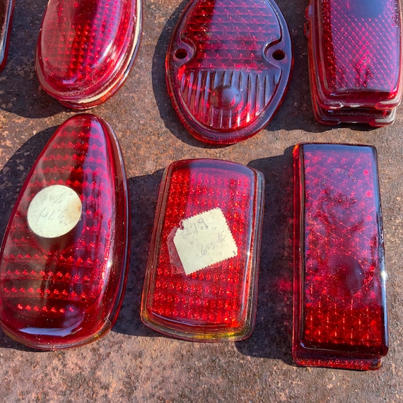Old Car Tail Light Lenses