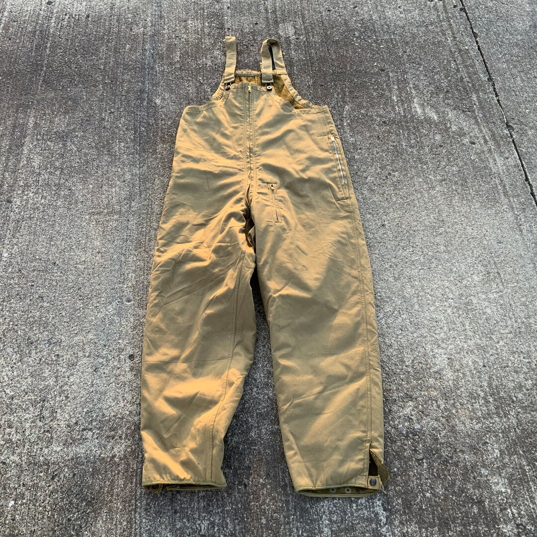 Vintage Military Combat Tanker Pants Bib Overalls Wool Lined - Etsy